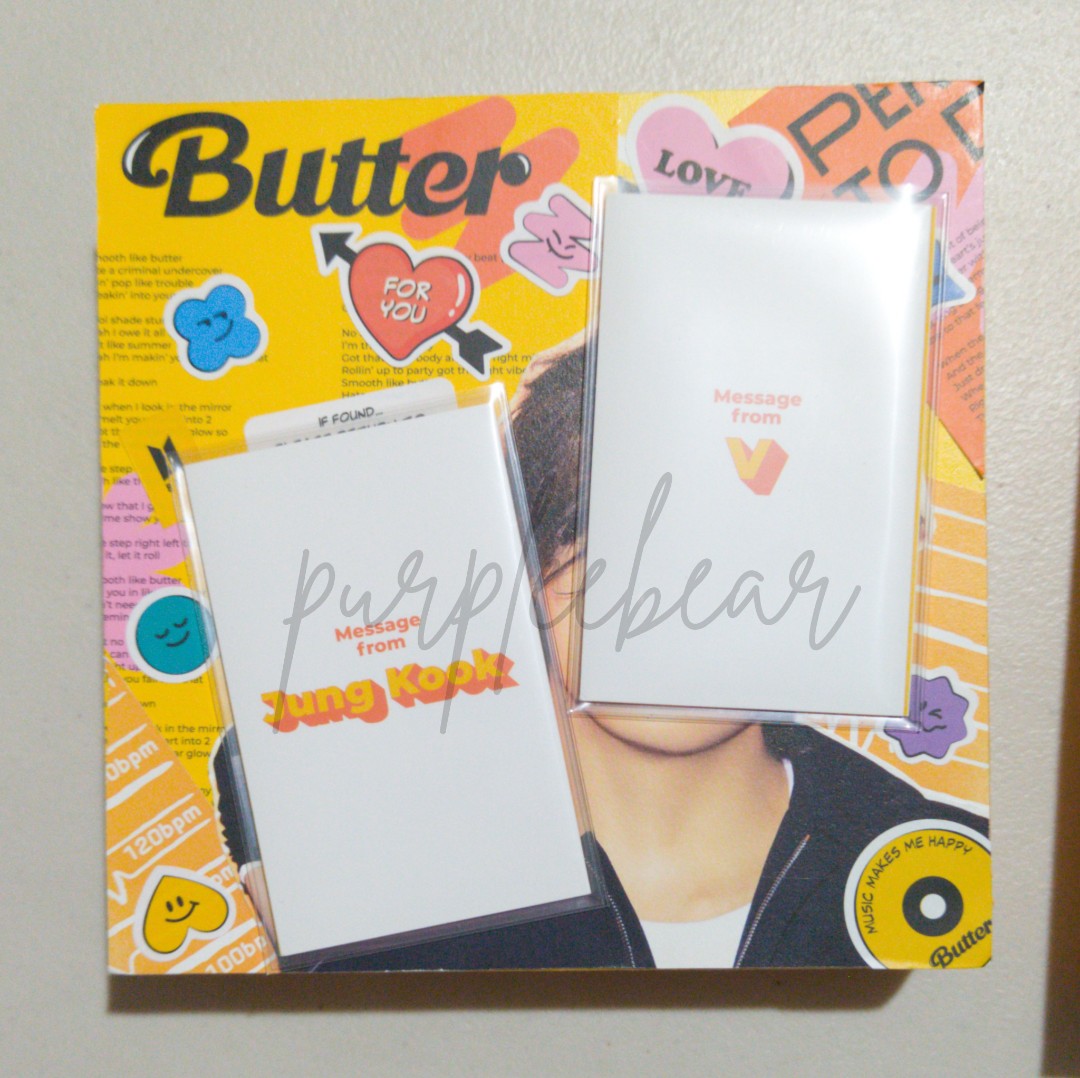 taekook butter message card, Hobbies & Toys, Memorabilia & Collectibles ...
