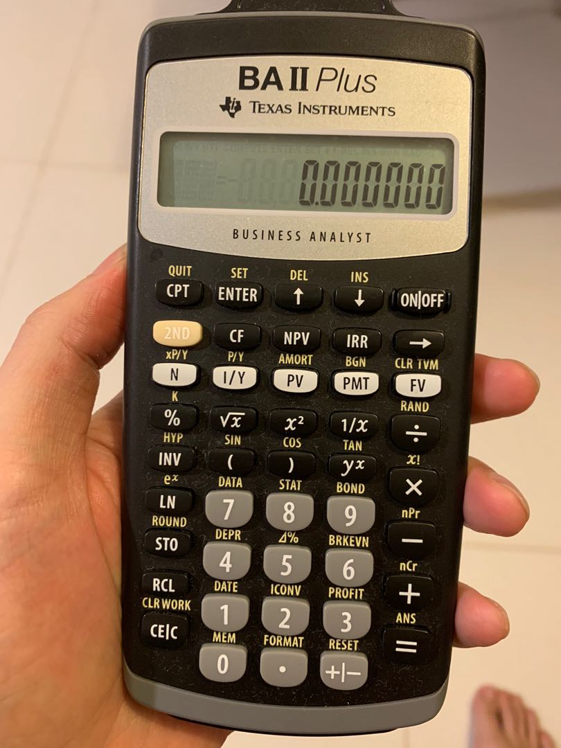 Texas Instruments BA II Plus Financial Calculator , CFA, FRM, Computers ...