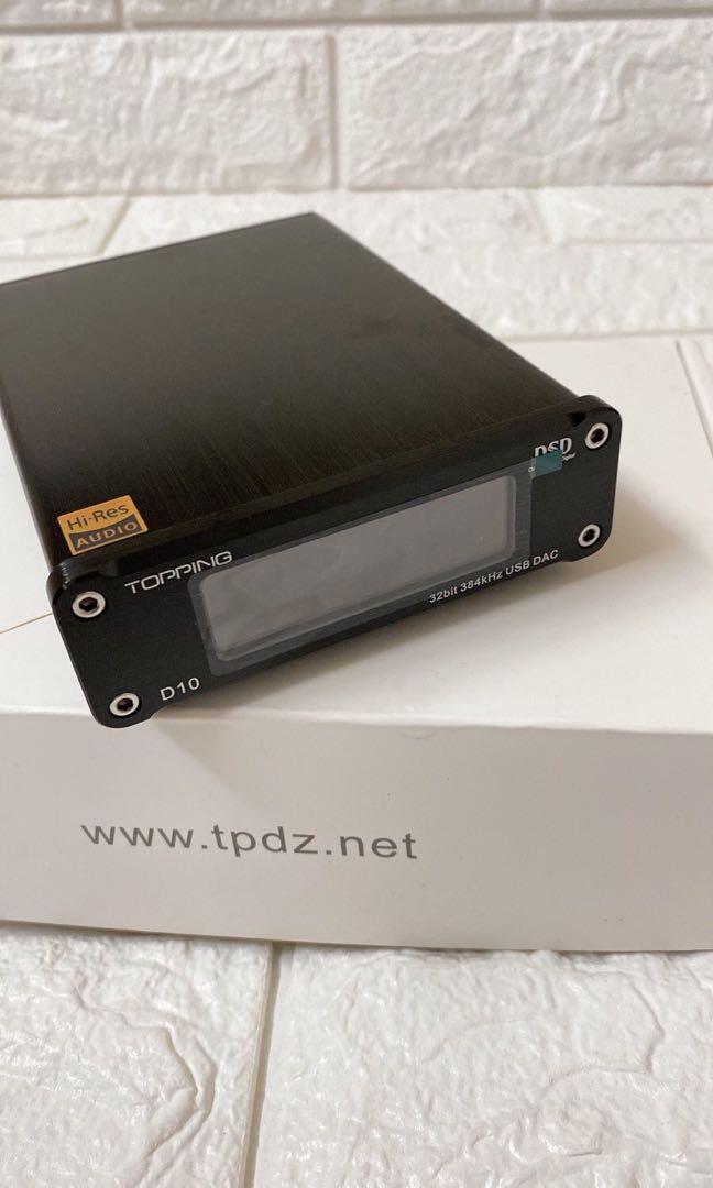 新品TOPPING拓品D10 Balanced平衡USB解码器 界面 音频DAC硬解DSD, 音響器材, 其他音響配件及設備 - Carousell
