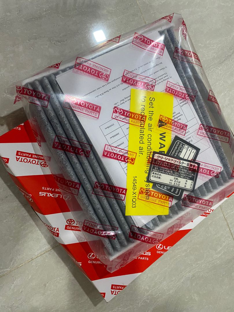 Toyota Aircond Cabin Filter, Car Accessories, Accessories on Carousell