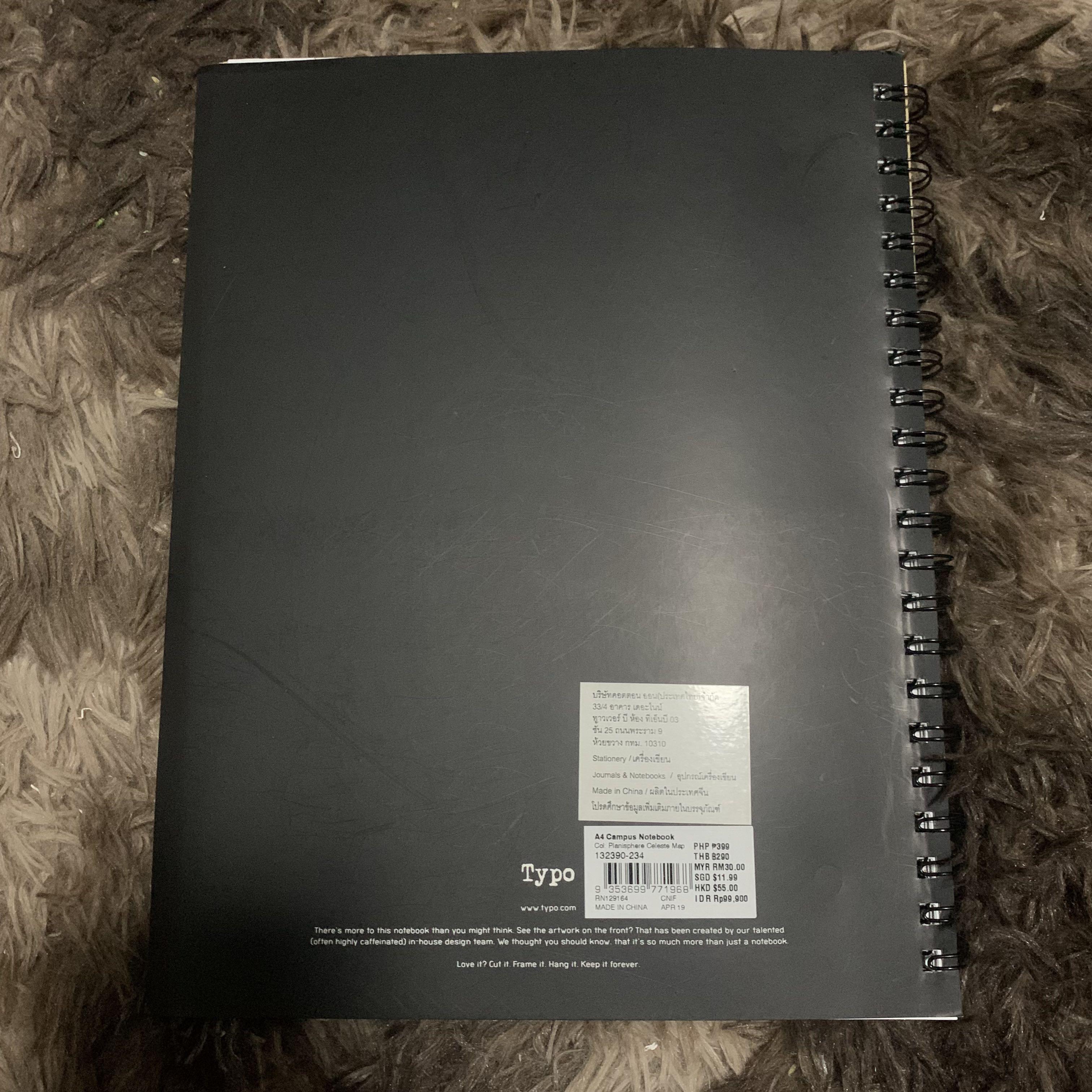 Typo A4 Campus Notebook, Hobbies & Toys, Stationery & Craft, Stationery ...