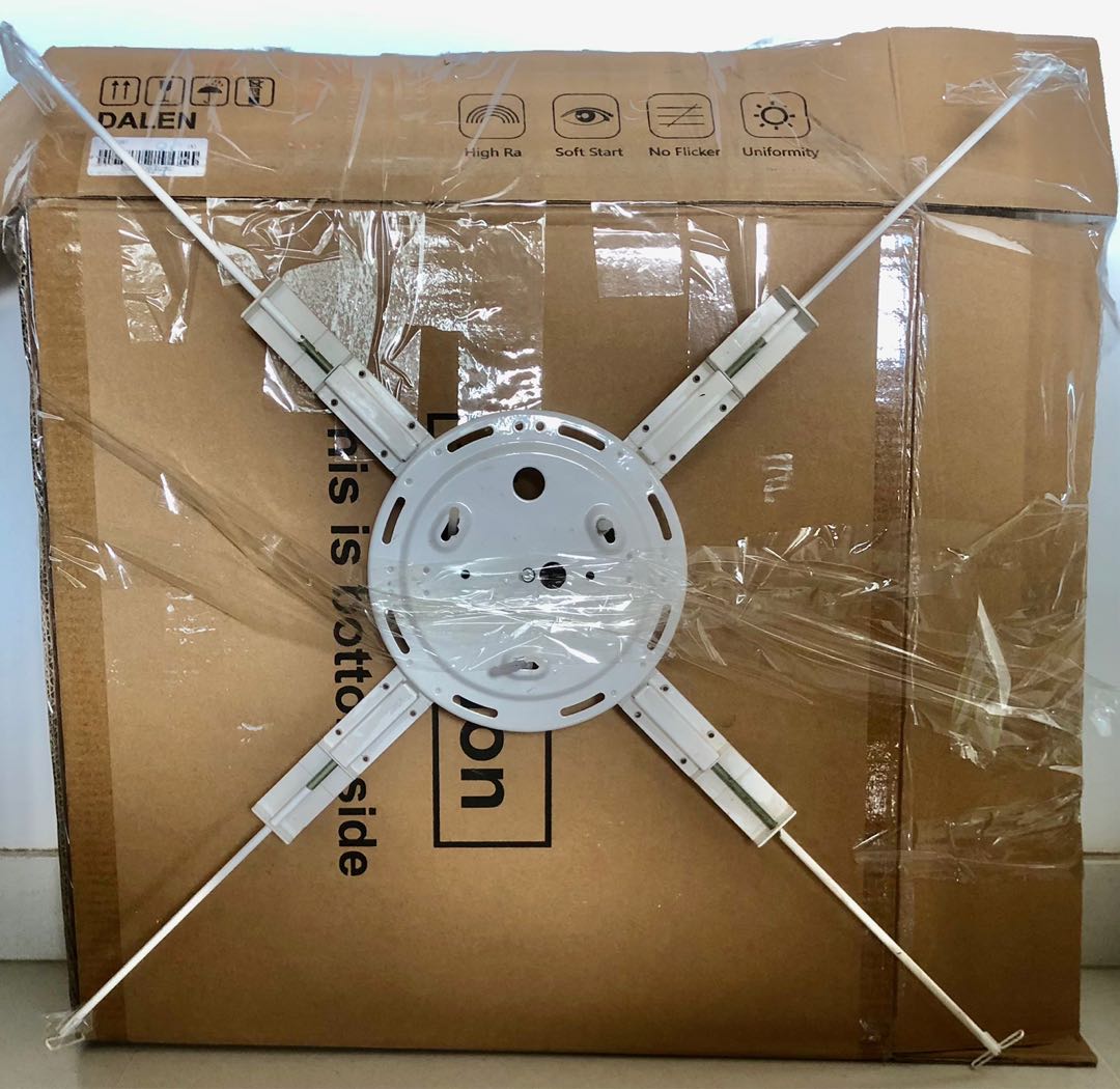 Vibia Quadra Ice Flat Ceiling Light, Furniture & Home Living, Lighting ...