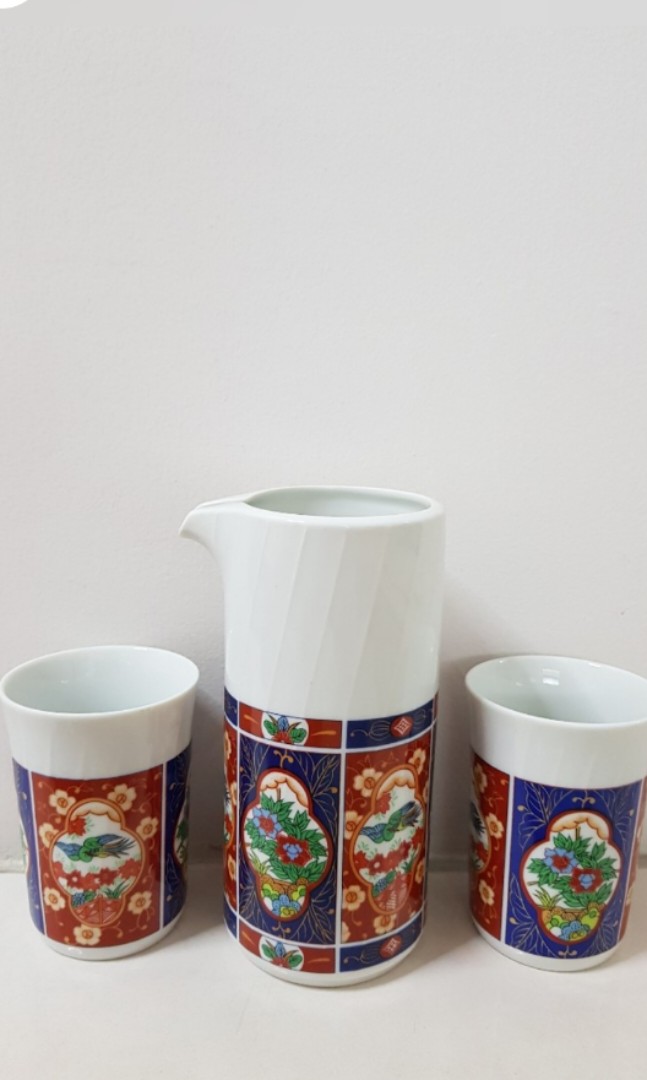 Vintage European Ceramic Pitcher and Mugs, Furniture & Home Living ...