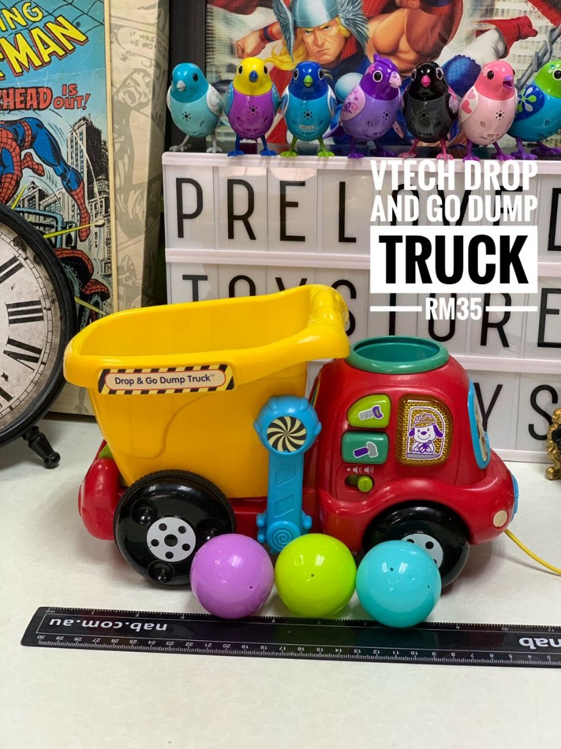 Vtech drop n go dump truck, Hobbies & Toys, Toys & Games on Carousell