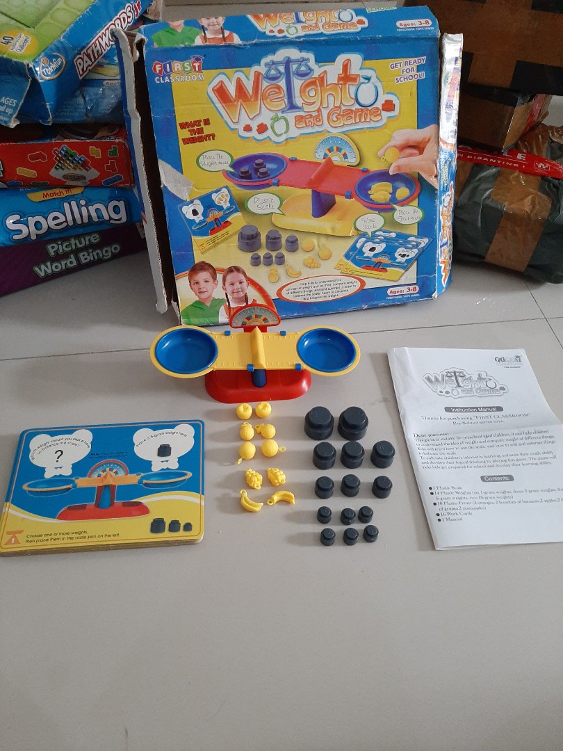 Weight game lengkap, Toys & Collectibles, Permainan Papan & Kartu di ...