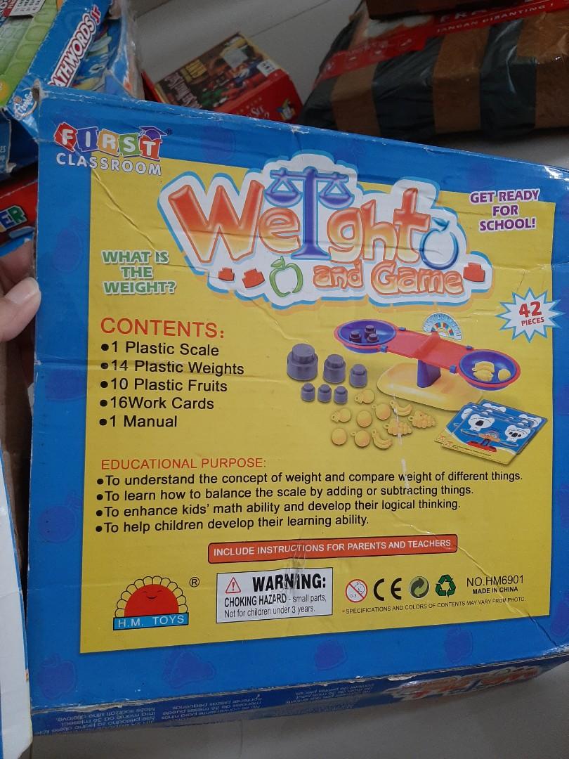 Weight game lengkap, Toys & Collectibles, Permainan Papan & Kartu di ...