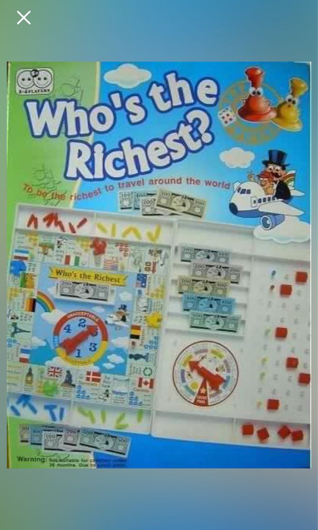 Who’s the richest board game, Hobbies & Toys, Toys & Games on Carousell