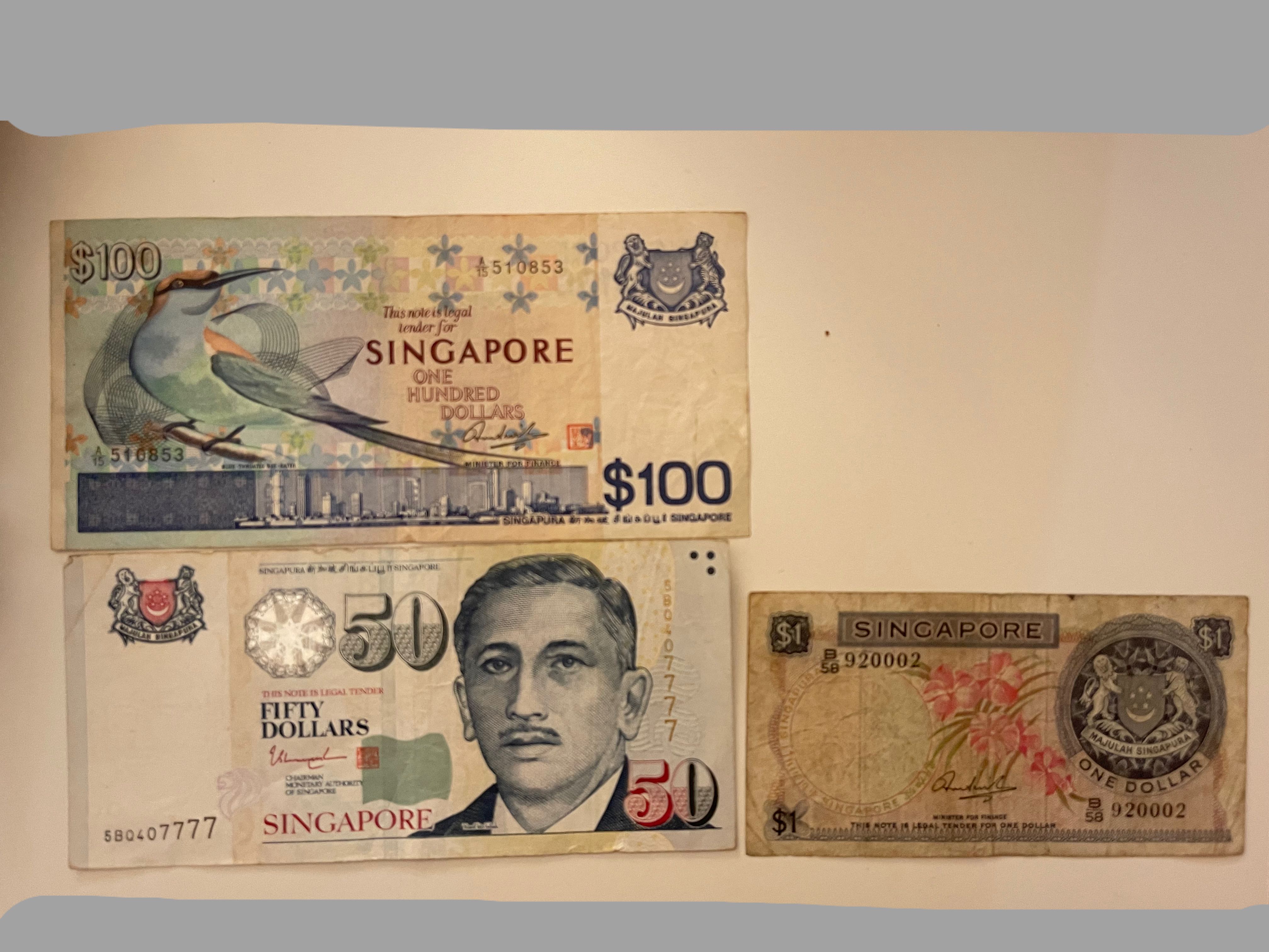 $100 note ,$50 note (7777) and $1 note, Hobbies & Toys, Memorabilia ...
