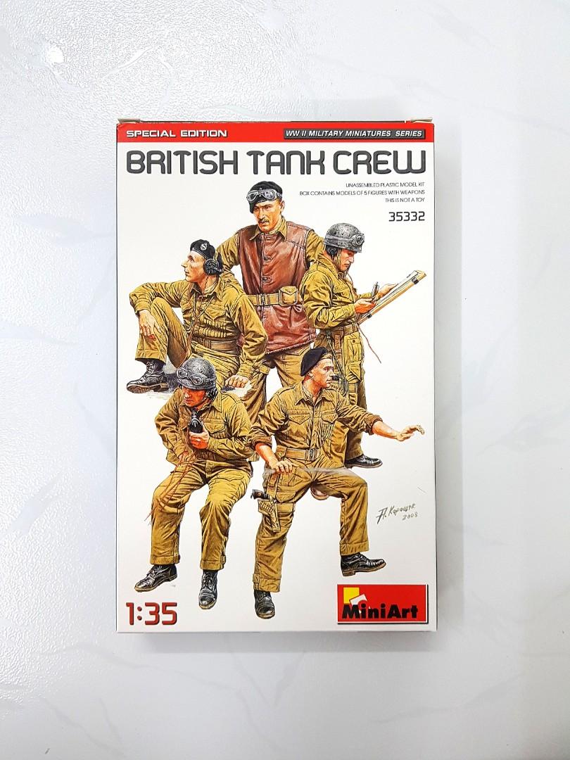 1/35 Mini Art #35332 British Tank Crew, 5-Figure Set *Special Edition ...