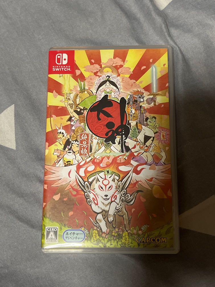 大神 Okami 英文日文都有 任天堂 switch, 電子遊戲, 電子遊戲, Nintendo 任天堂 - Carousell