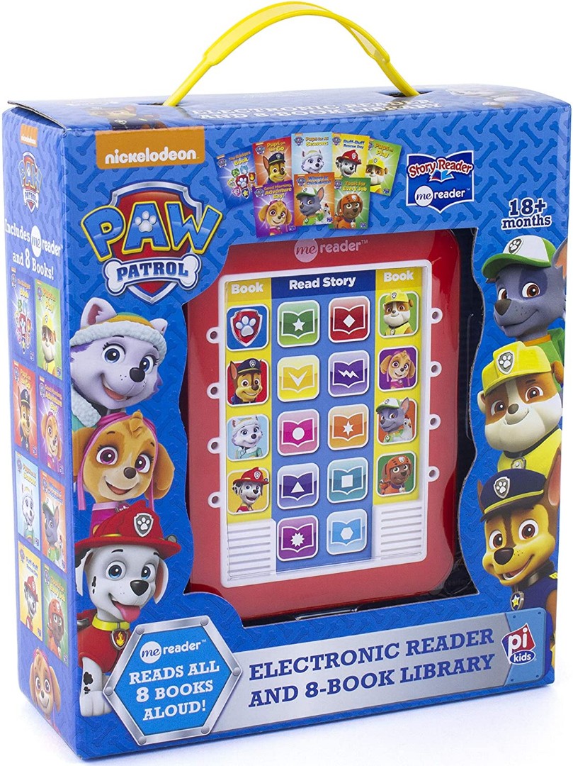 全新 Paw Patrol Me Reader Electronic Reader and 8-Book Library 發聲閱讀器和8本英文 ...
