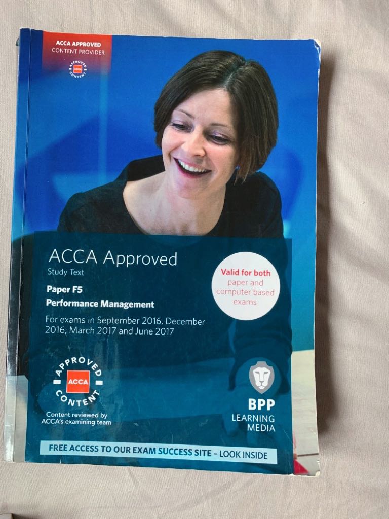 Acca F5 Performance Management, Hobbies & Toys, Books & Magazines, Textbooks on Carousell