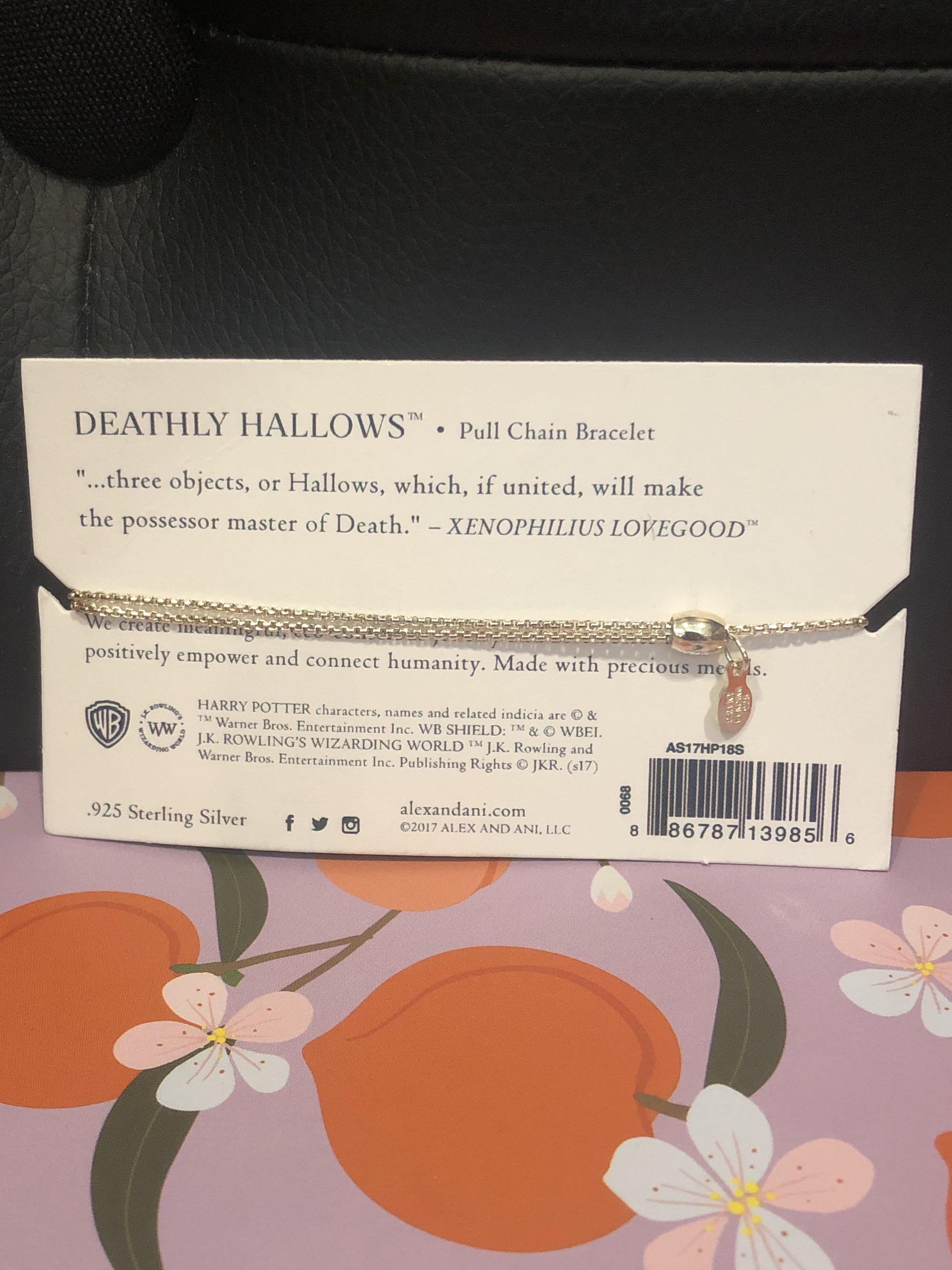 Alex and Ani Harry Potter Deathly Hallows Pull Chain Bracelet, Hobbies & Toys, Memorabilia ...