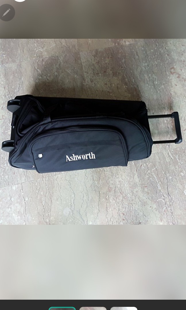 Ashworth Cabin Luggage Retractable Trolley Bag, Hobbies & Toys, Travel ...