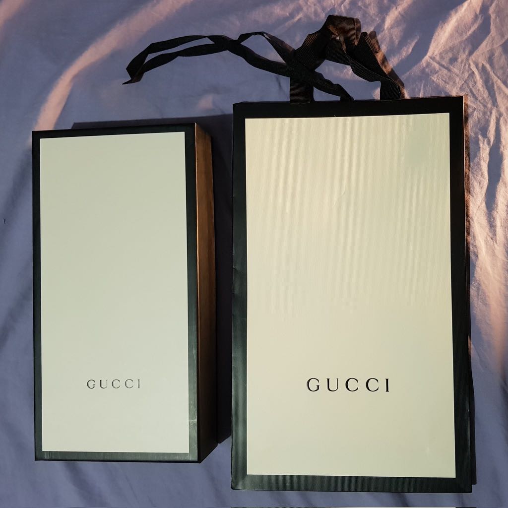 AUTHENTIC GUCCI BOX AND PAPER BAG - NEGOTIABLE, Luxury, Sneakers ...