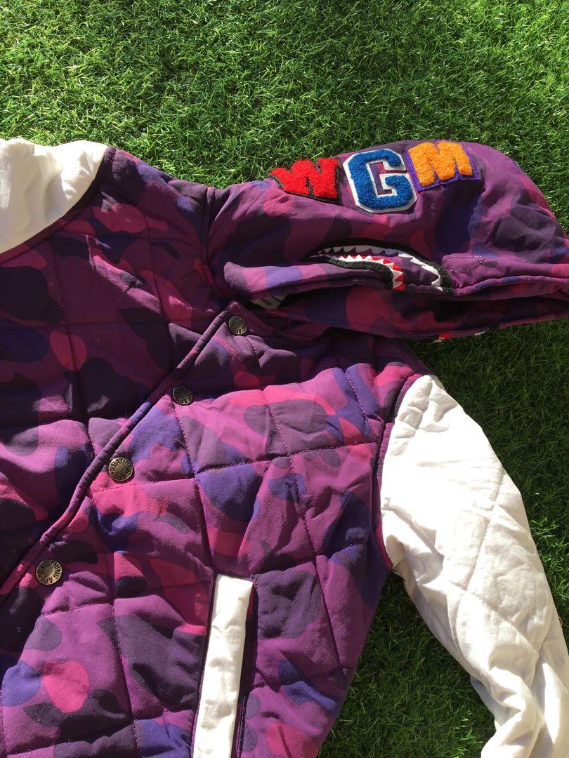 BAPE SHARK VARSITY JACKET, Babies & Kids, Babies & Kids Fashion on ...