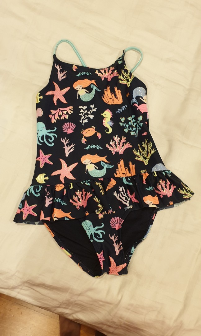 BNWT H&M Girls' Mermaid Swimming Costume, Babies & Kids, Babies & Kids ...