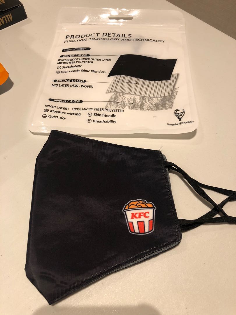 Brand new limited edition KFC Mask!, Health & Nutrition, Face Masks ...