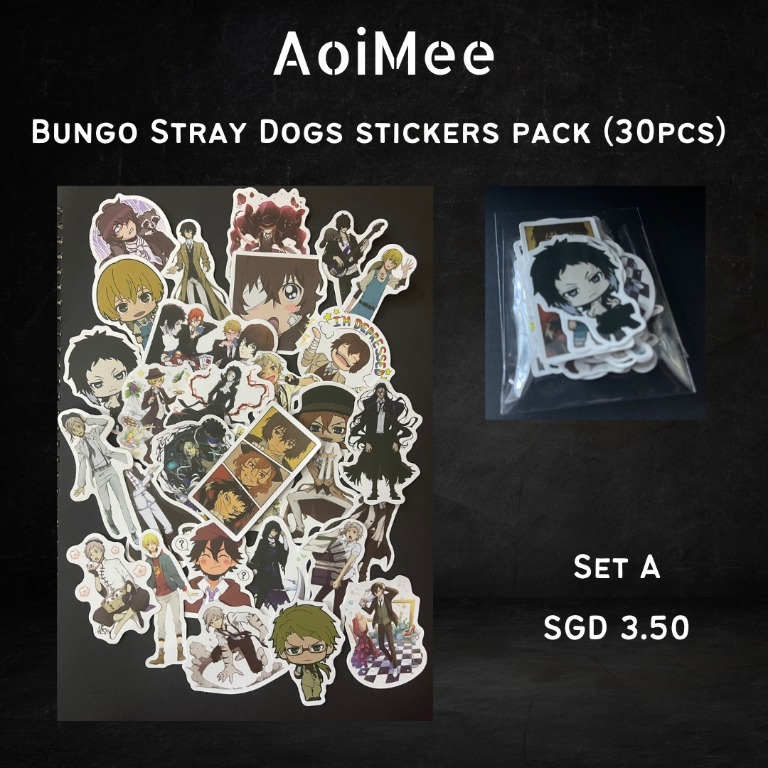 Bungo Stray Dogs stickers pack (30pcs), Hobbies & Toys, Toys & Games on ...