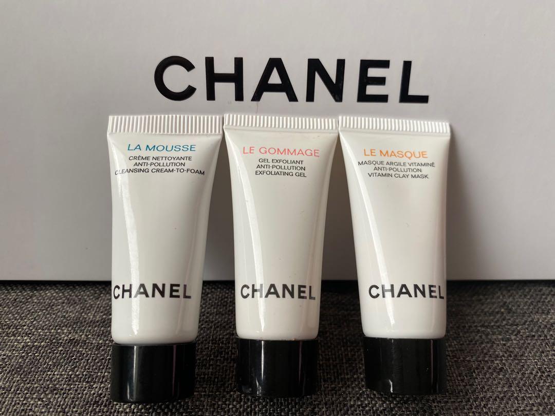 Chanel Cleaner Set - Cleanser + Exfoliating + Masque, Beauty & Personal ...