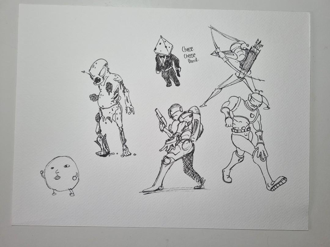 Custom Character Drawings, Hobbies & Toys, Stationery & Craft, Art ...