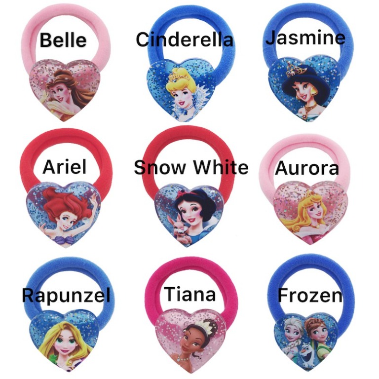 Disney Princess Print Design MIni Hair Tie Rope Rubberband Rubber Band ...