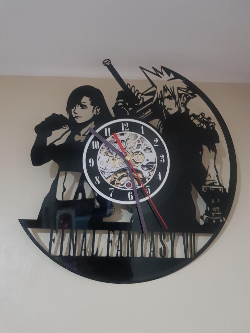 FINAL FANTASY VII WALL CLOCK, Hobbies & Toys, Memorabilia ...