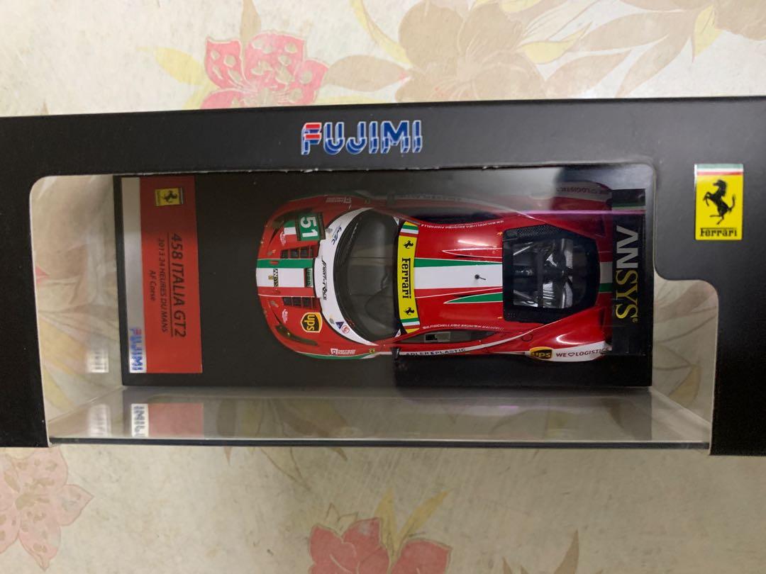 Fujimi Ferrari 458 Italia GT2 AF CORSA LEMAN 24 hours 2014 1/43, 興趣及遊戲 ...