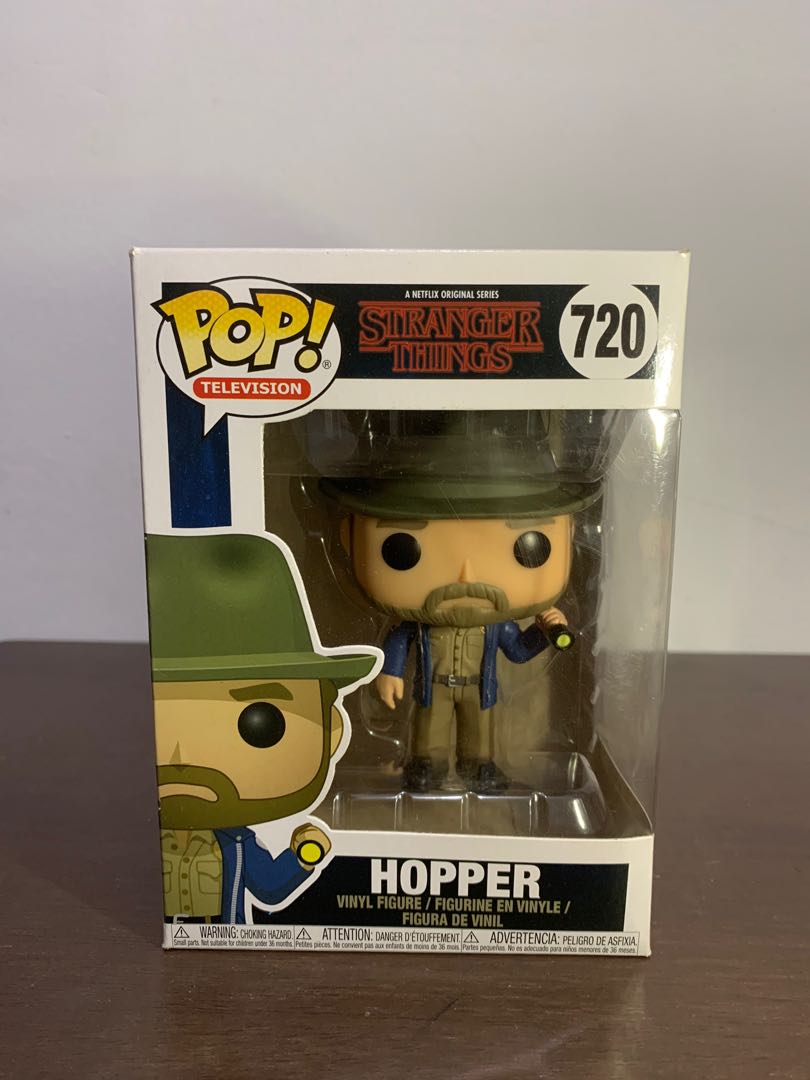 Funko Pop Stranger Things Hopper, Hobbies & Toys, Toys & Games on Carousell
