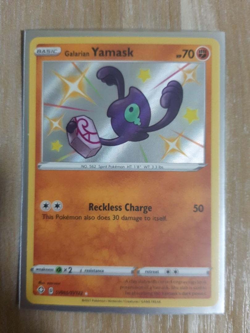 Galarian Yamask Baby Shiny, Hobbies & Toys, Toys & Games on Carousell