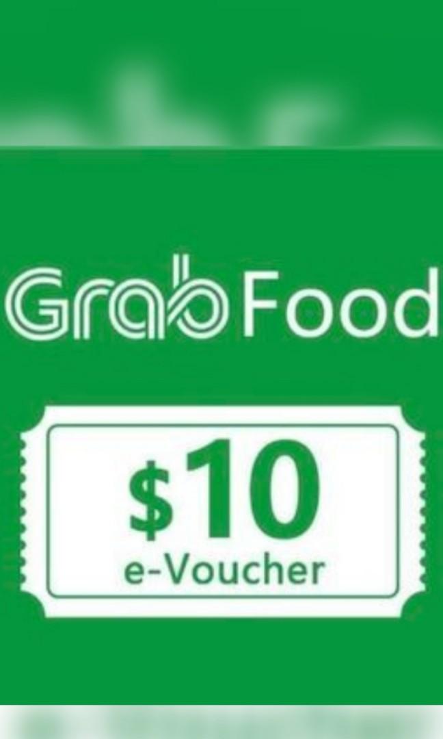 Grabfood $10 evoucher, Tickets & Vouchers, Vouchers on Carousell