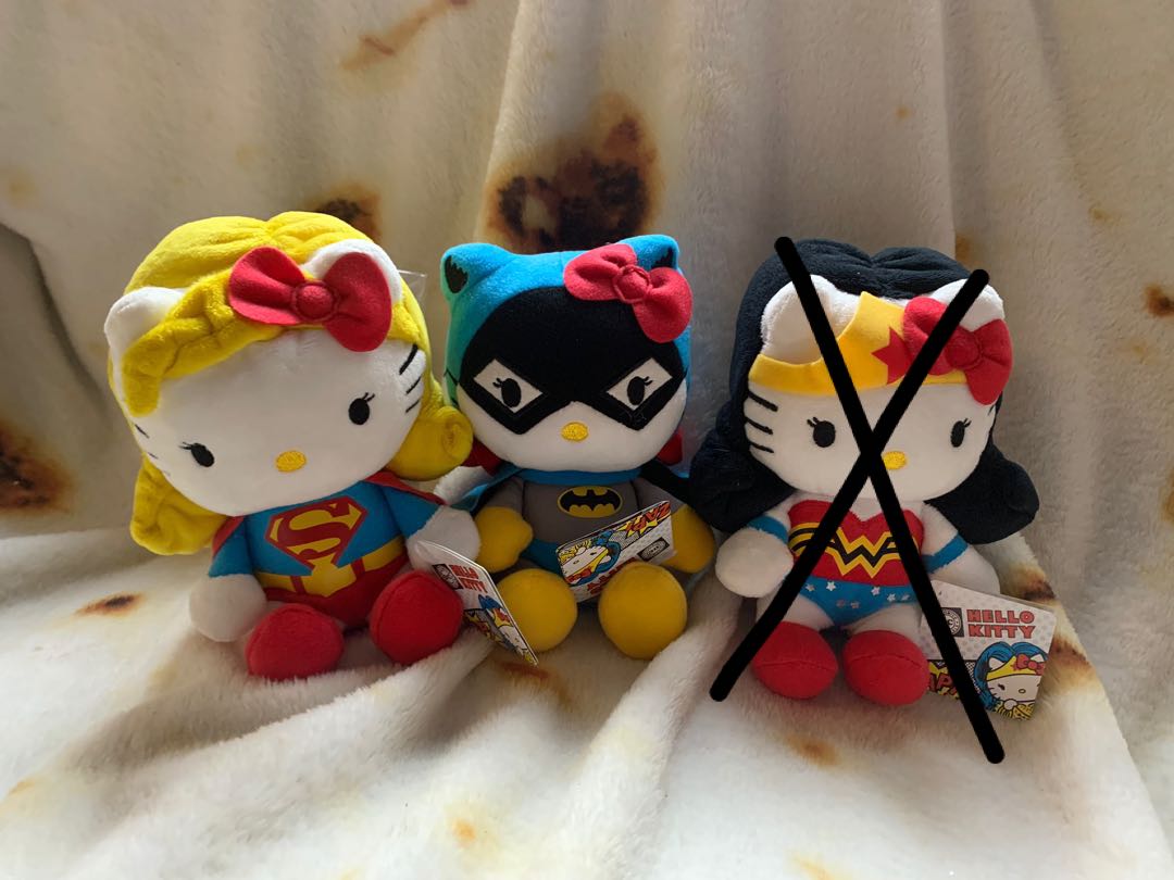 Hello Kitty x DC Comics Plush [RARE][Collector’s Item], Hobbies & Toys ...