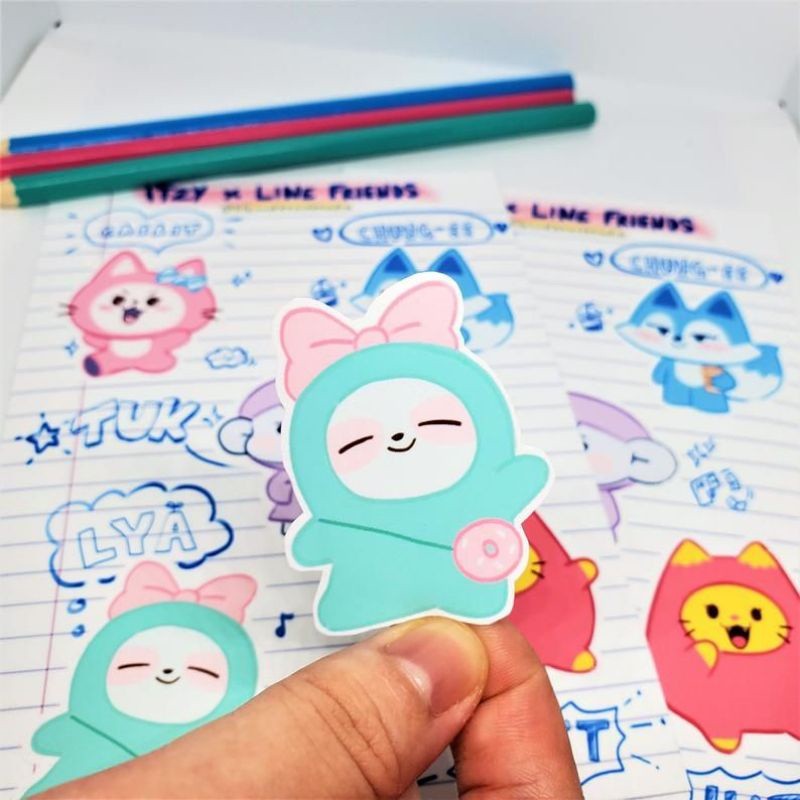 ITZY WDZY YEJI LIA RYUJIN STICKERS KPOP, Hobbies & Toys, Memorabilia ...
