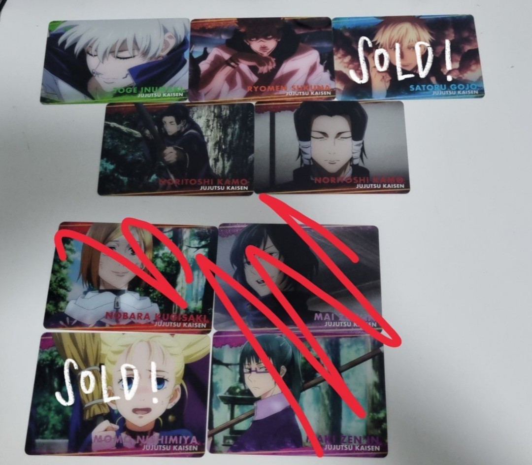 Jujutsu kaisen metal card JJK, Hobbies & Toys, Memorabilia ...