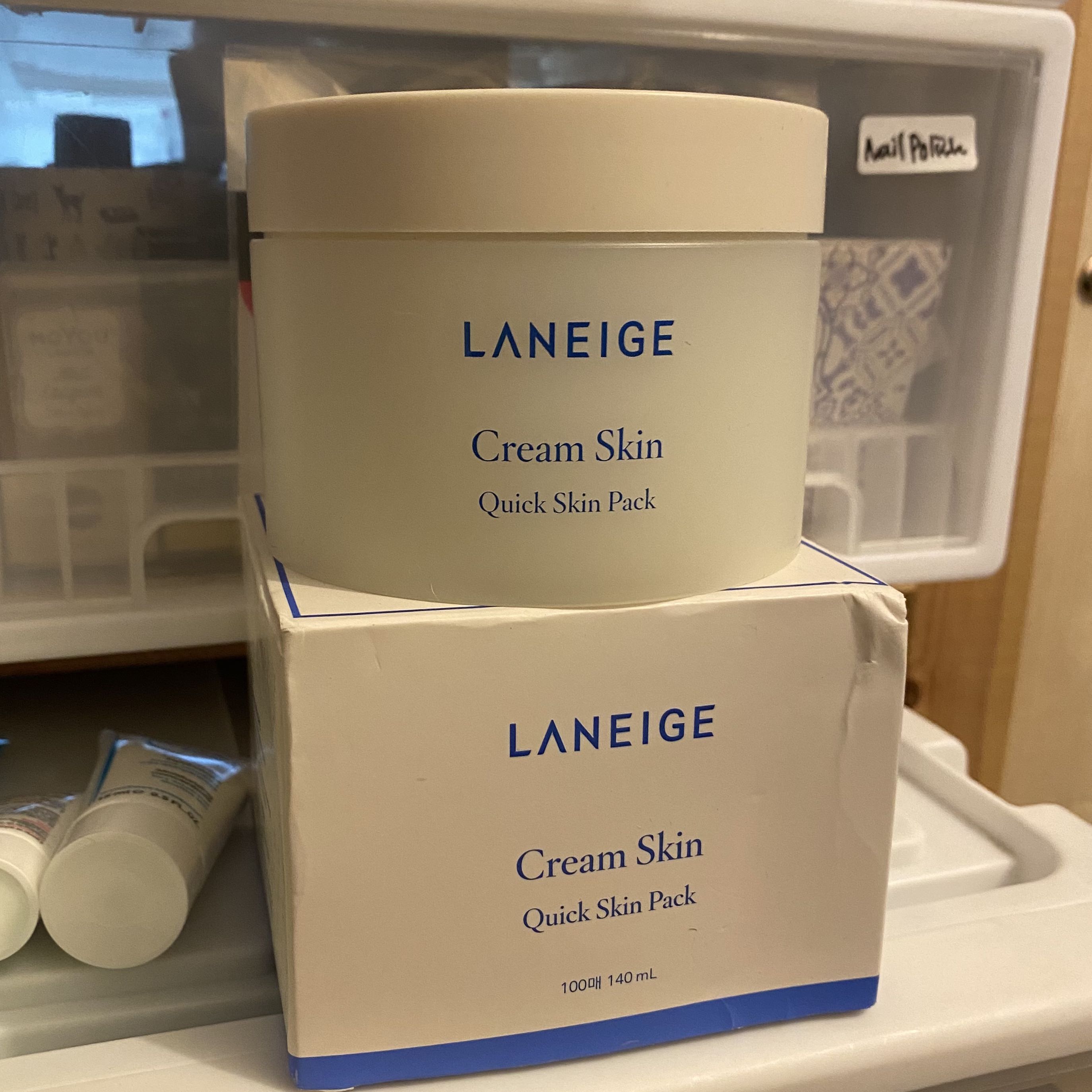 Laneige cream skin quick skin pack 140ml, 美容＆化妝品, 健康及美容 - 皮膚護理, 面部 - 面部 ...