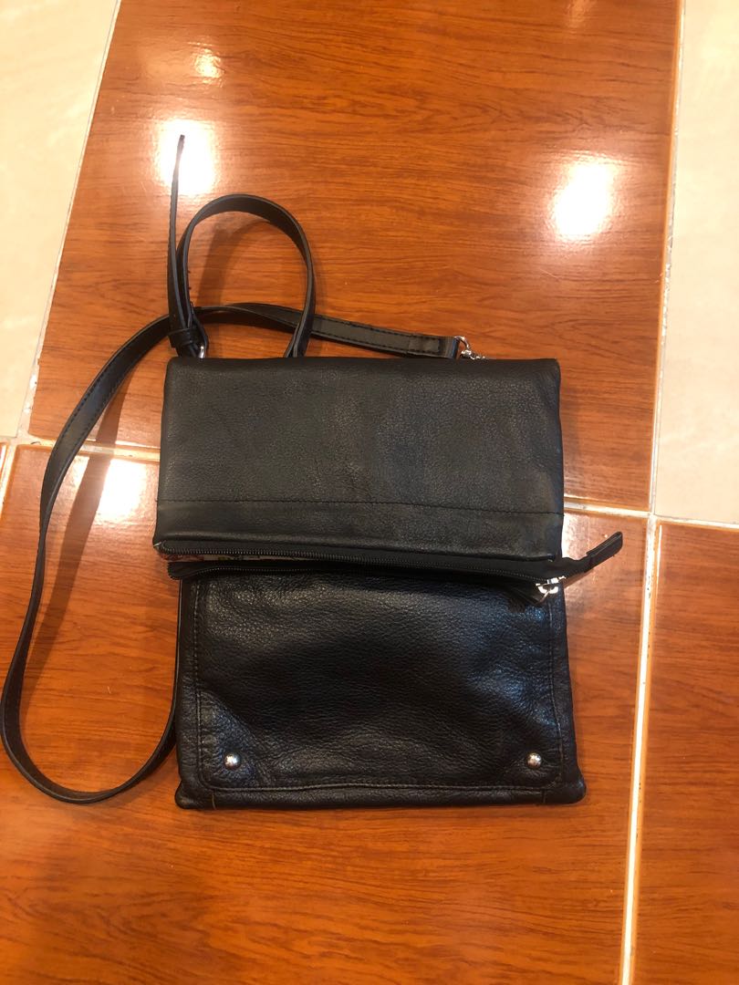 LATICO BLACK SLING BAG, Luxury, Bags & Wallets on Carousell