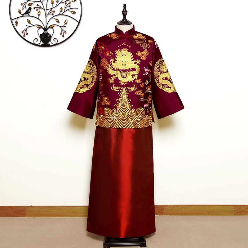 Chinese Traditional Wedding Ma Gua, Women's Fashion, Dresses & Sets ...