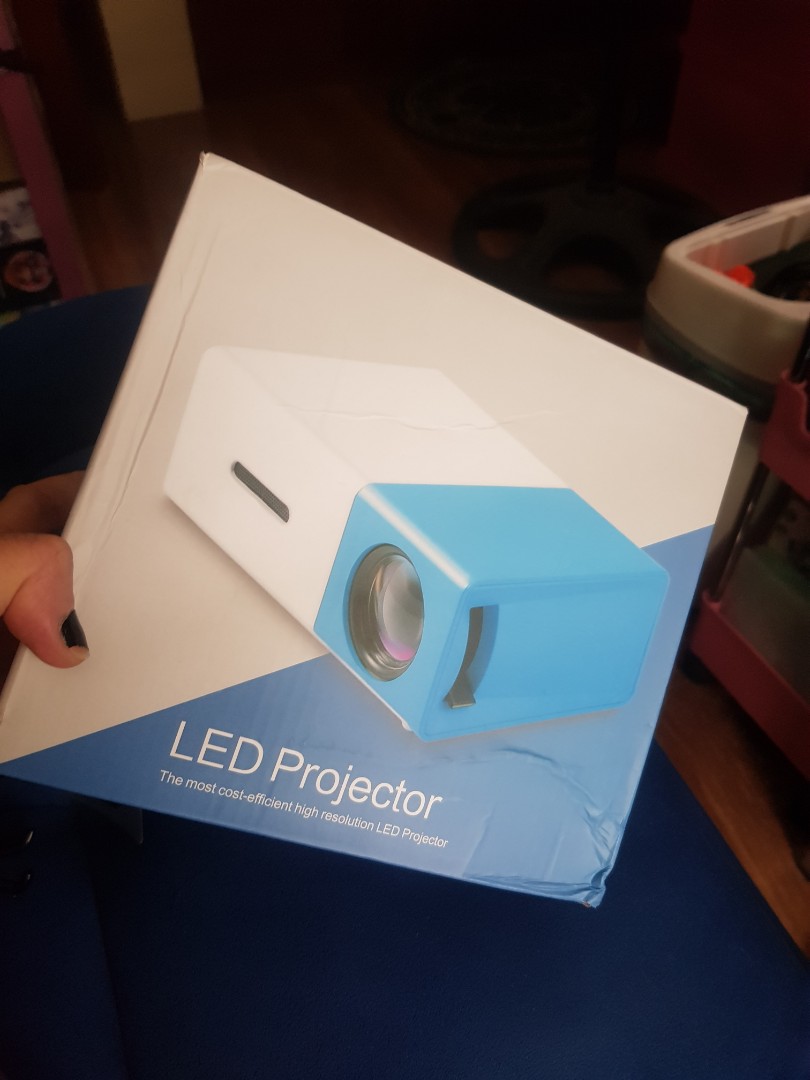 MINI PROJECTOR Blue color (Used), TV & Home Appliances, TV ...