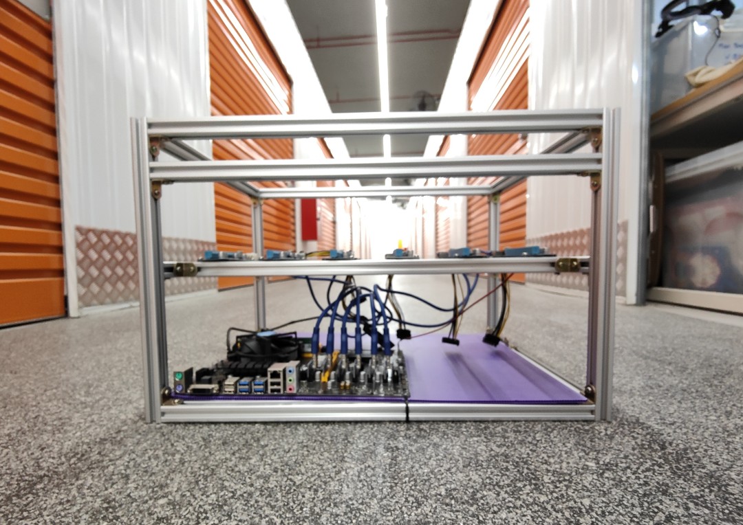 Mining rack + motherboard etc, Computers & Tech, Parts & Accessories ...