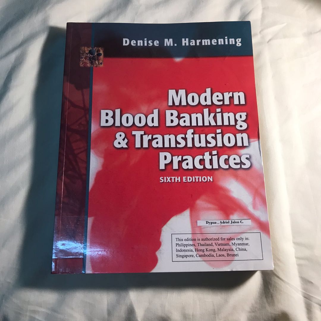 Modern Blood Banking & Transfusion Practices (6th Edition) by Denise M ...