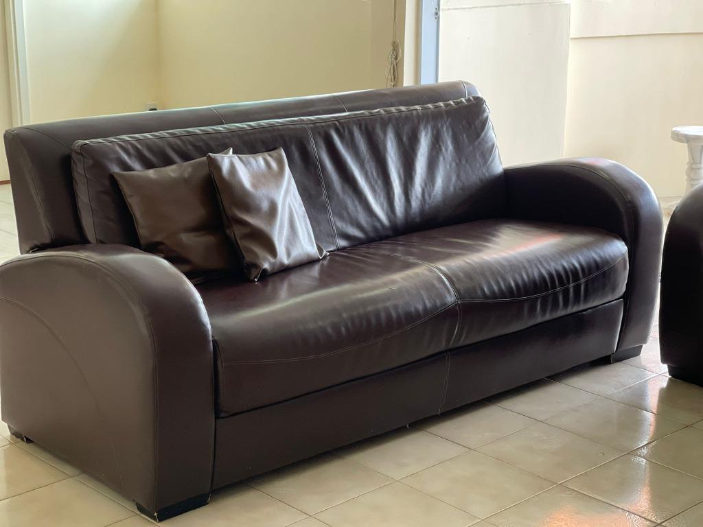 {MOVING OUT} Sofa 3-seater + 2-seater, Furniture & Home Living ...