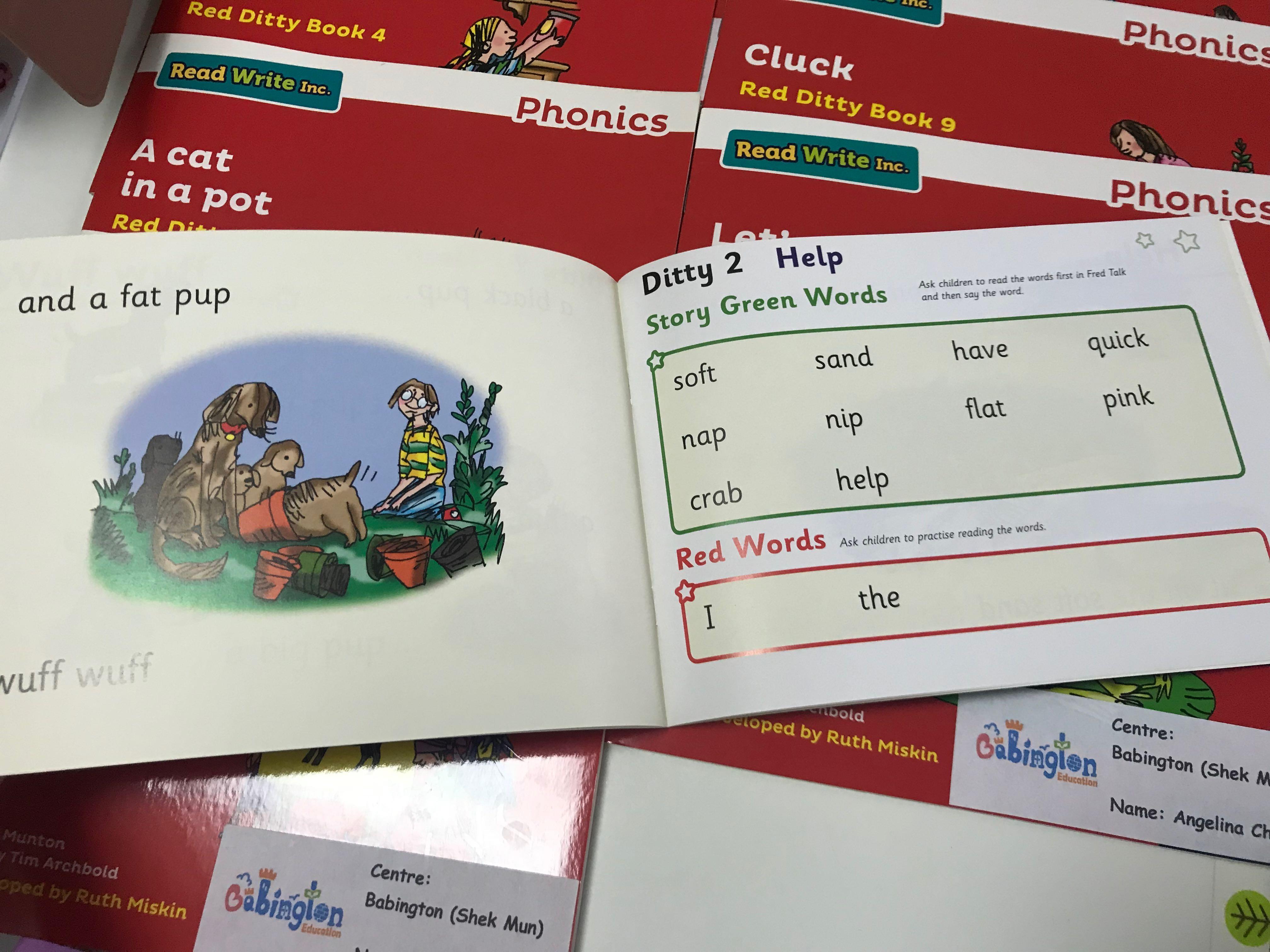 Oxford Phonics RWI (Red Ditty Book1-10), 興趣及遊戲, 書本 & 文具, 小朋友書 - Carousell