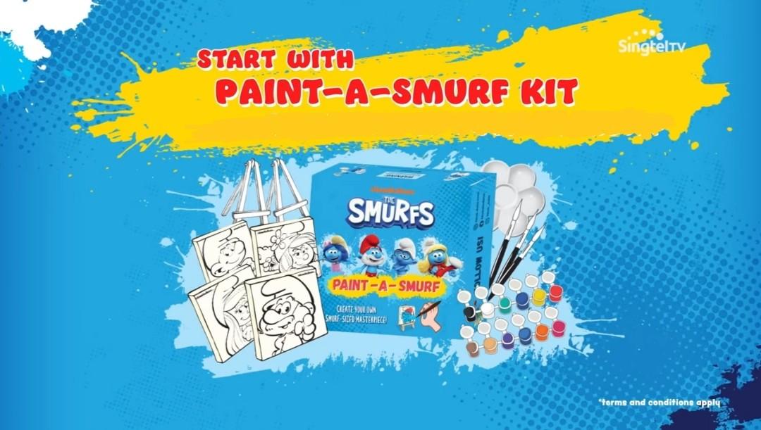 Paint-A-Smurf Kit Limited Edition / Painting Kit for kids / Family ...