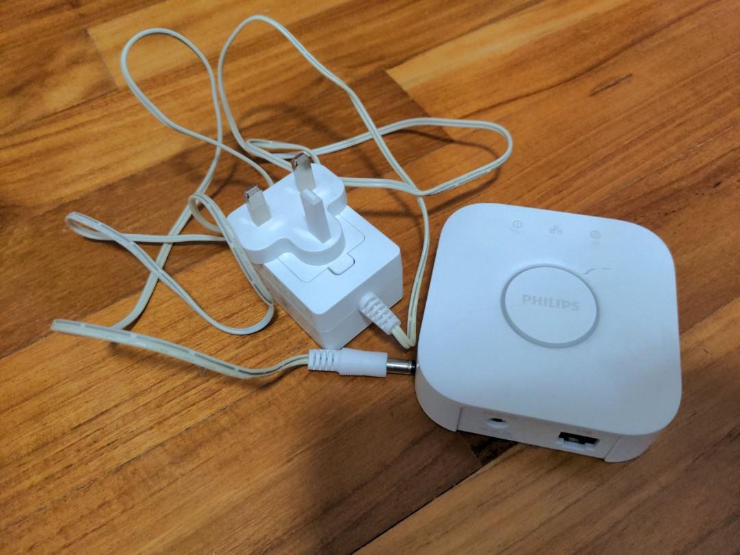 Philips Hue Bridge V2.1 Hub, Furniture & Home Living, Lighting & Fans ...