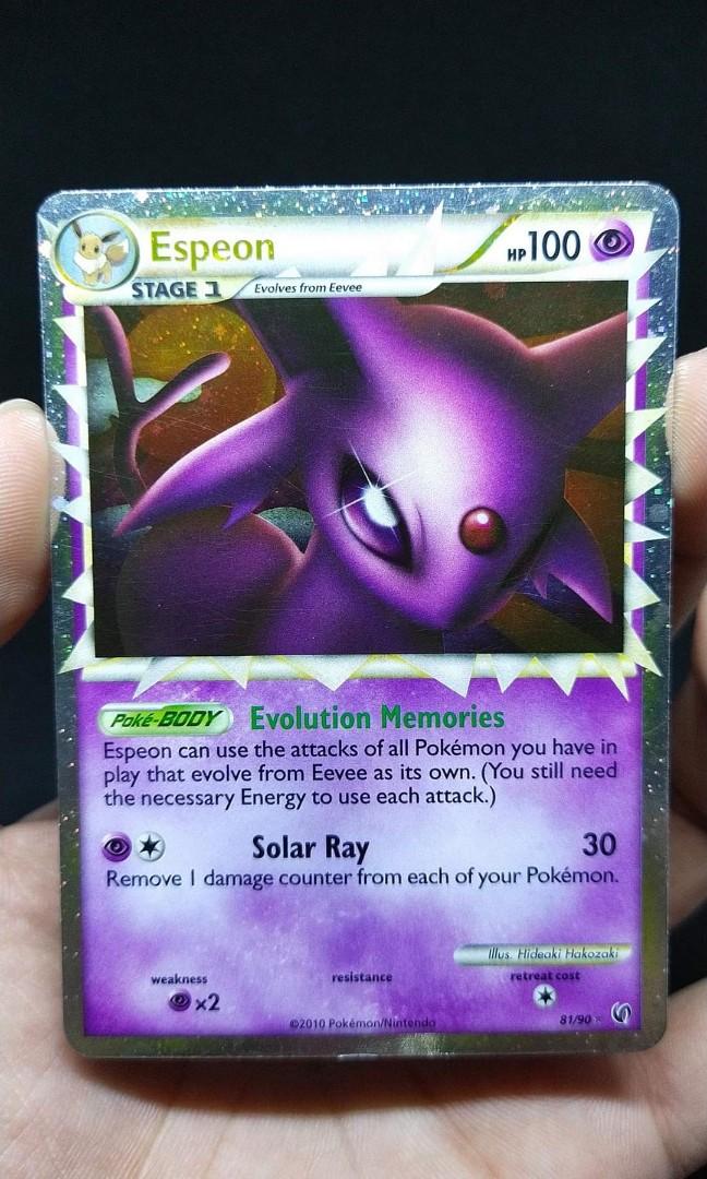 Pokemon Card - ESPEON (PRIME) #81 - HOLO (HEART GOLD SOUL SILVER: UNDAUNTED) YEAR 2010, Hobbies ...