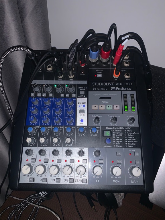 8-Channel Mixer / USB Audio Interface PreSonus StudioLive AR8 , Audio ...