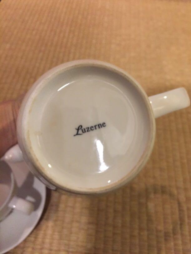 Quality white Luzerne Teapot cup saucer milkjug set, Furniture & Home ...