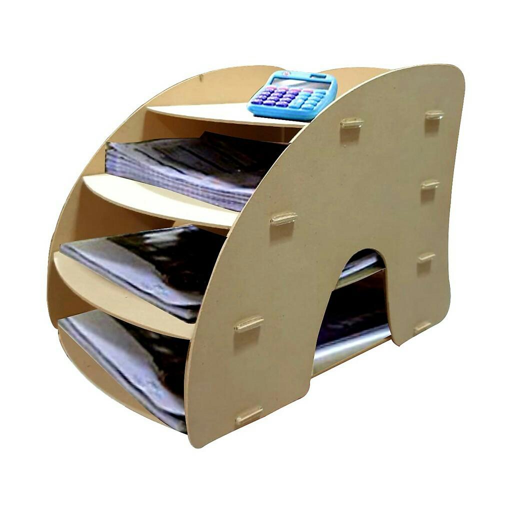 Rak buku kertas dokumen box file rak 3 susun, Kitchen & Appliances di ...