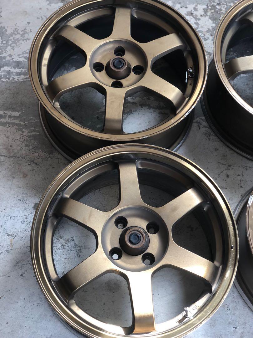 Rim Te37 16 inch, Auto Accessories on Carousell