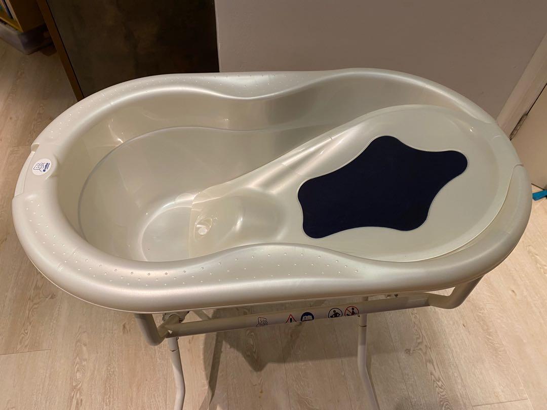 Rotho Baby Bath Tub With Stand (White), Babies & Kids, Bathing ...